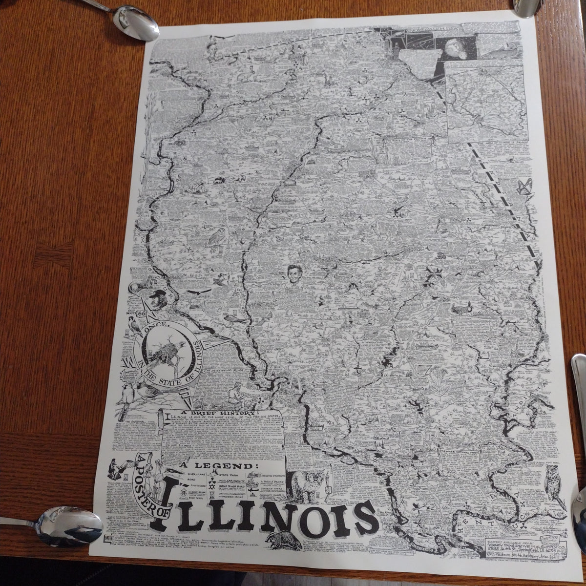 State of Illinois Poster – Bob Waldmire Art